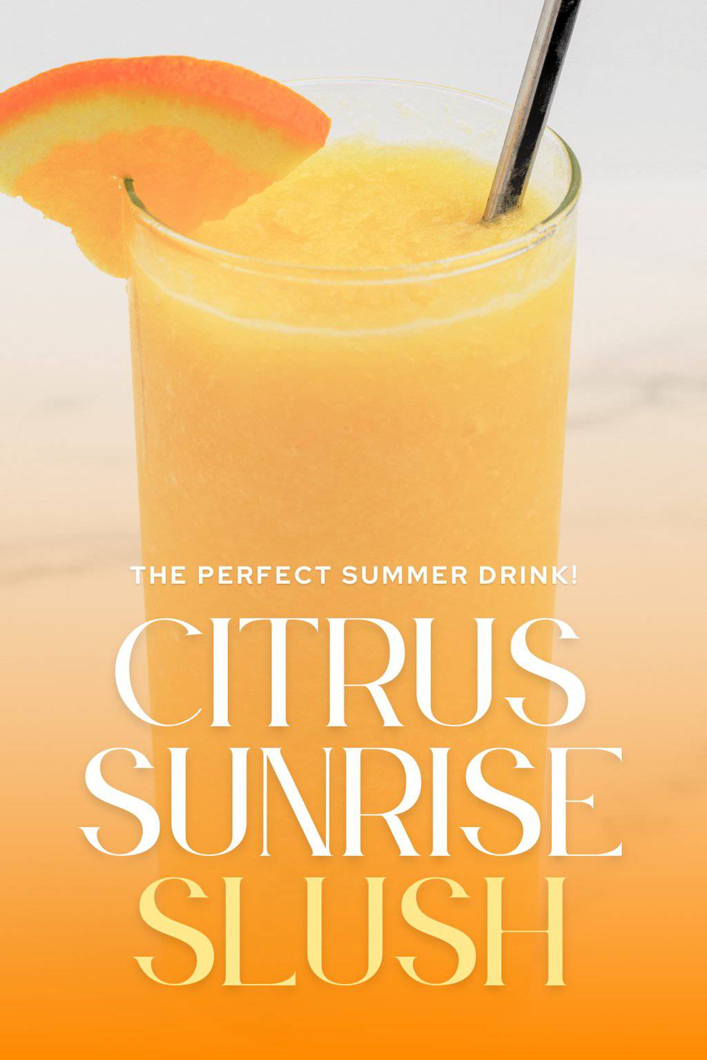 Sunrise Slush: Frozen Citrus Slush (Make With or Without Alcohol!)