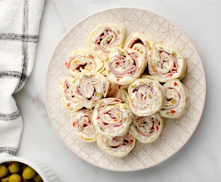 Green Olive, Ham & Cream Cheese Rollups (So Tasty!)