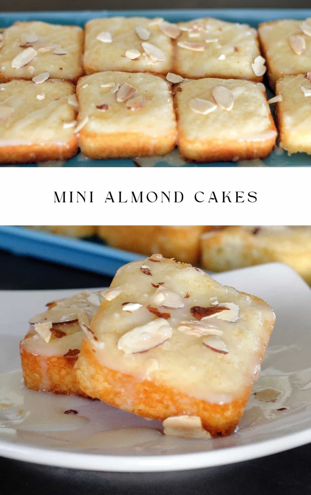 Easy & Delicious Miniature Almond Cakes (with Glaze!)