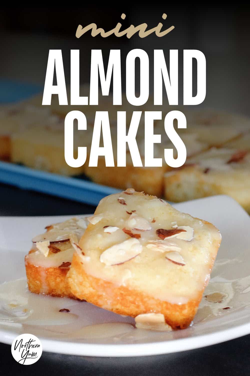 Easy & Delicious Miniature Almond Cakes (with Glaze!)