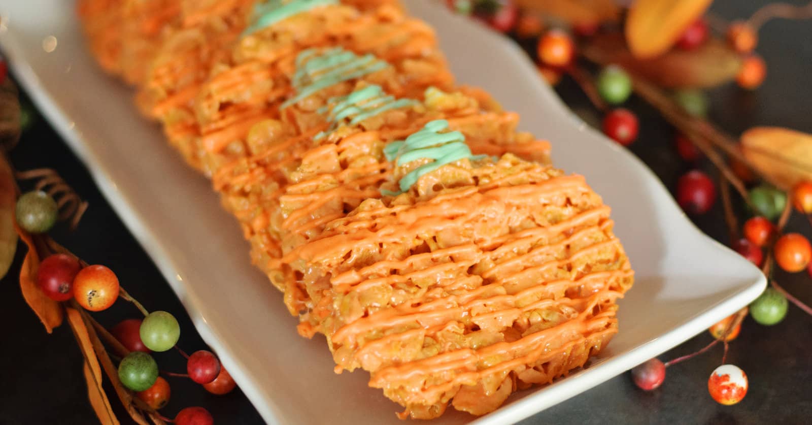 Pumpkin Corn Flake Treats (Holiday Family Favorite!)