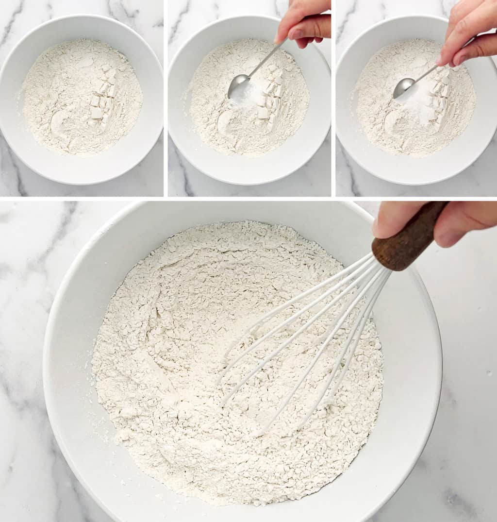 Mix Flour Salt and Baking Soda in Bowl - Northern Yum