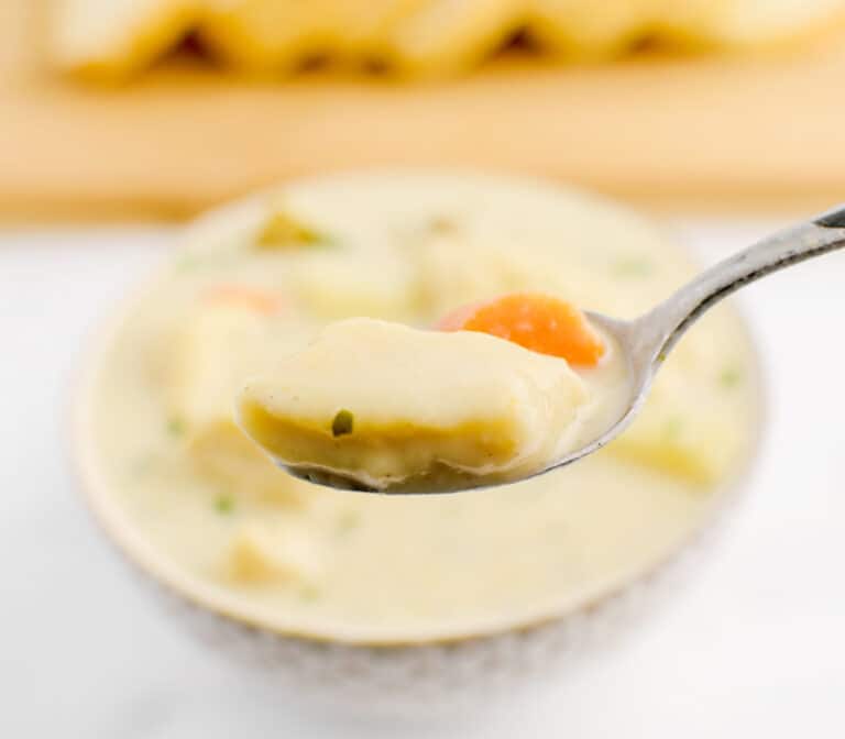 Homemade Knoephla Soup (Potato & Dumpling Soup - So Easy!)