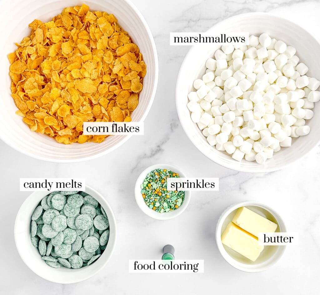 Shamrock Corn Flake Treats (6 Simple Ingredients!)