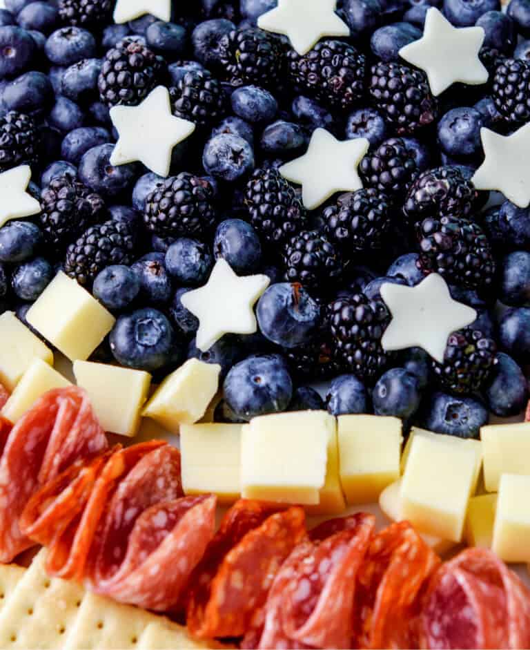 American Flag Charcuterie Board - Patriotic Snack Board - July 4th