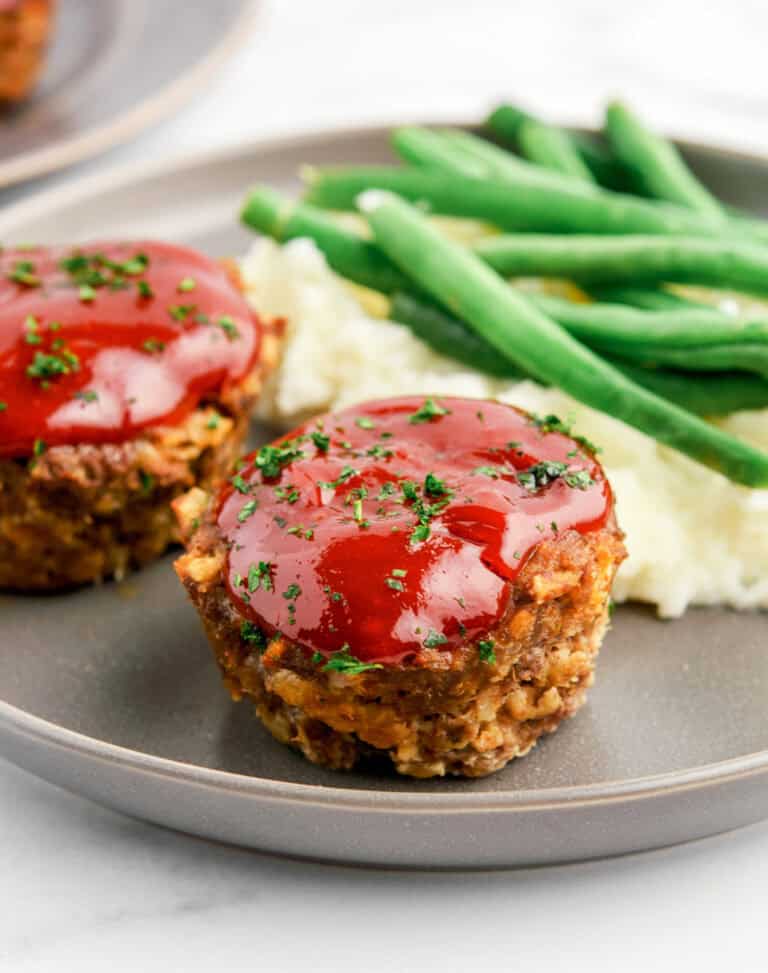 Mini Meatloaf in Muffin Tin Cups - Quick & Delicious Meal!