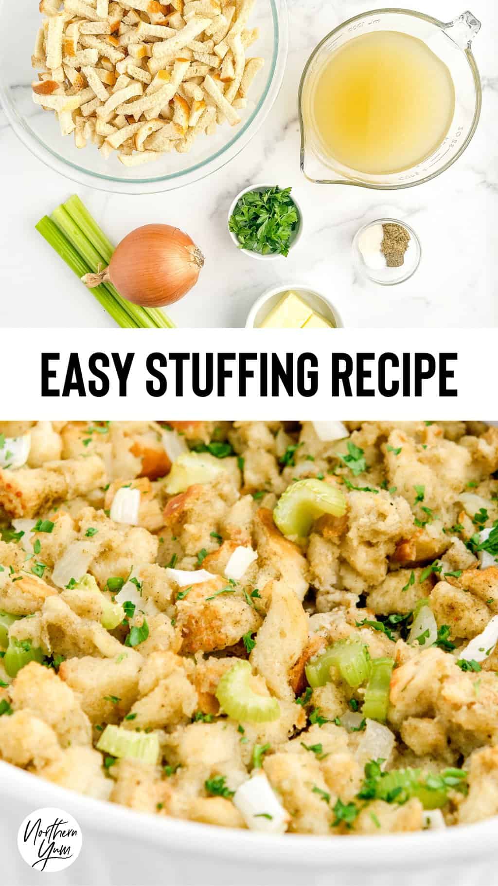Sage and Onion Stuffing (Classic Recipe with Celery)