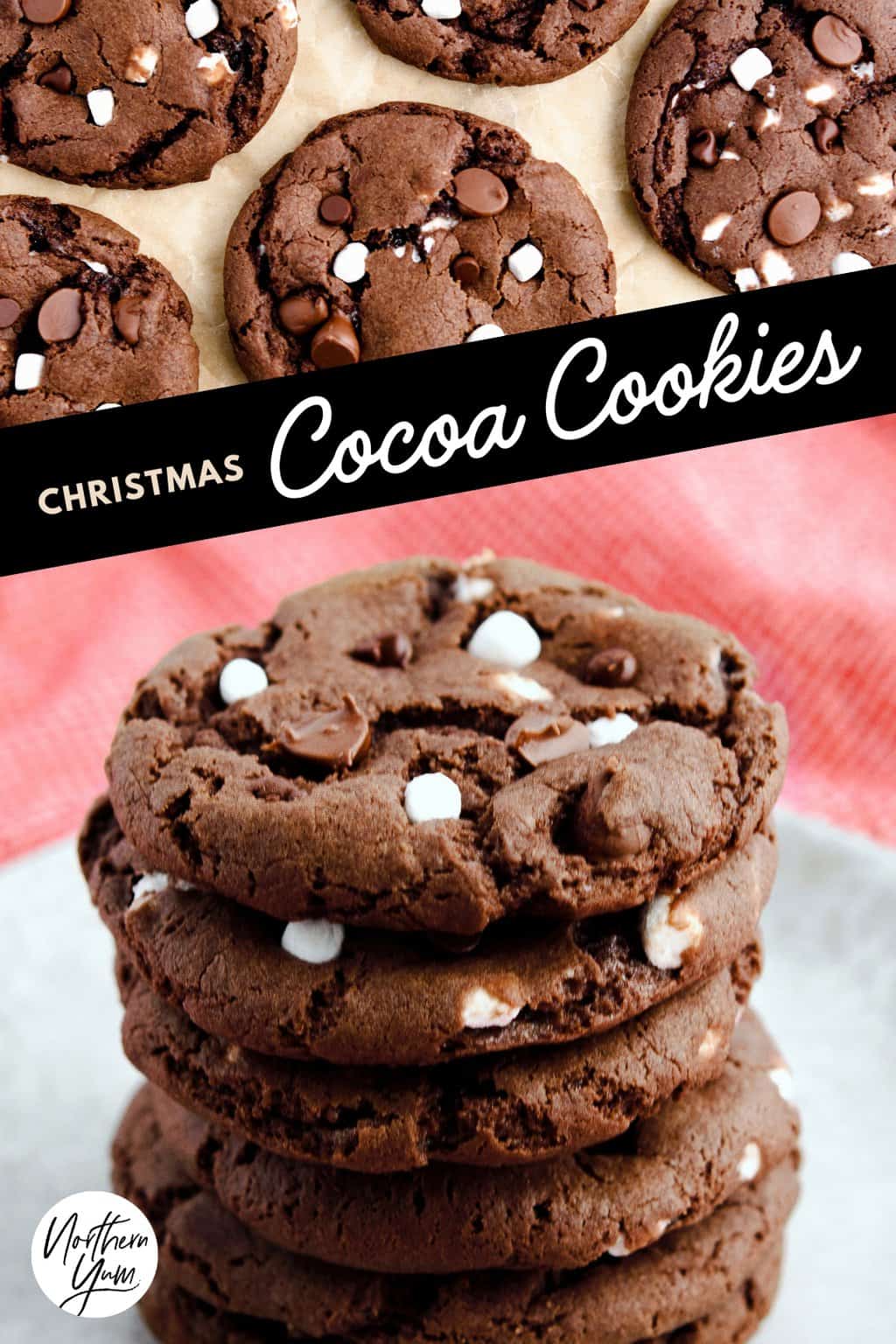 Hot Cocoa Cookies (So Easy, Made with Chocolate Cake Mix)