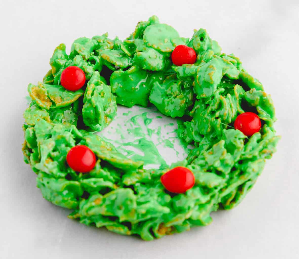 Christmas Corn Flake Wreaths - Easy, No-Bake Holiday Treat