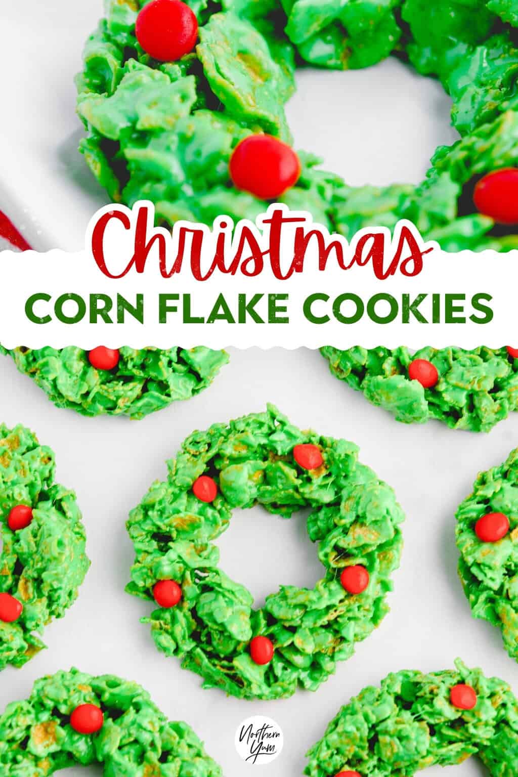 Christmas Corn Flake Wreaths - Easy, No-Bake Holiday Treat