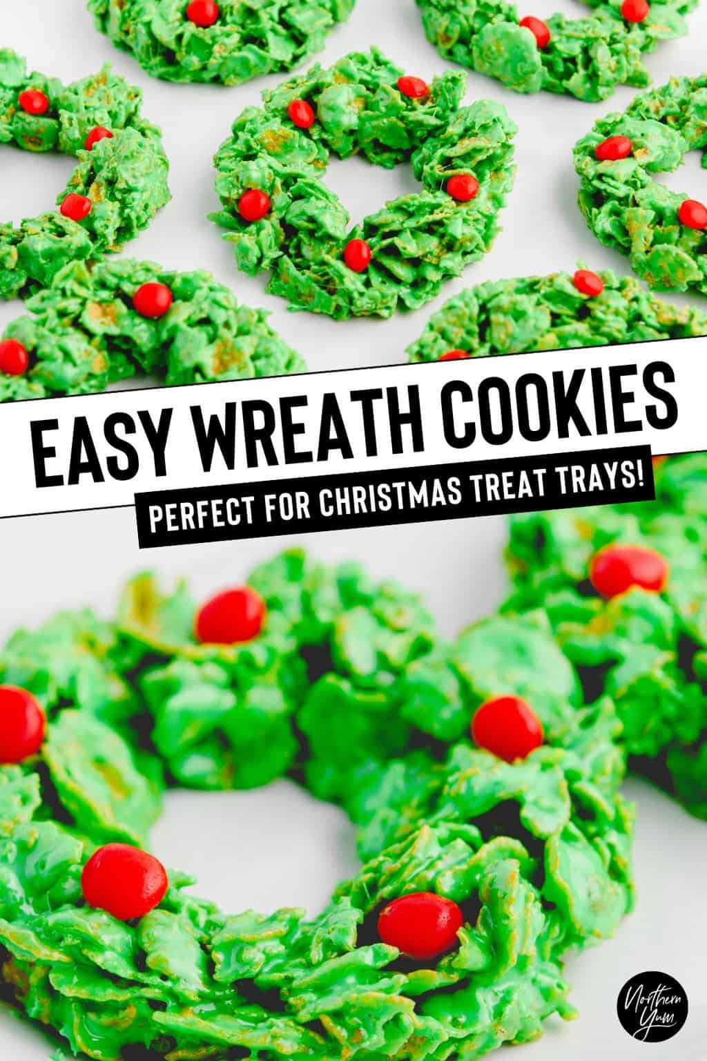 Christmas Corn Flake Wreaths - Easy, No-Bake Holiday Treat