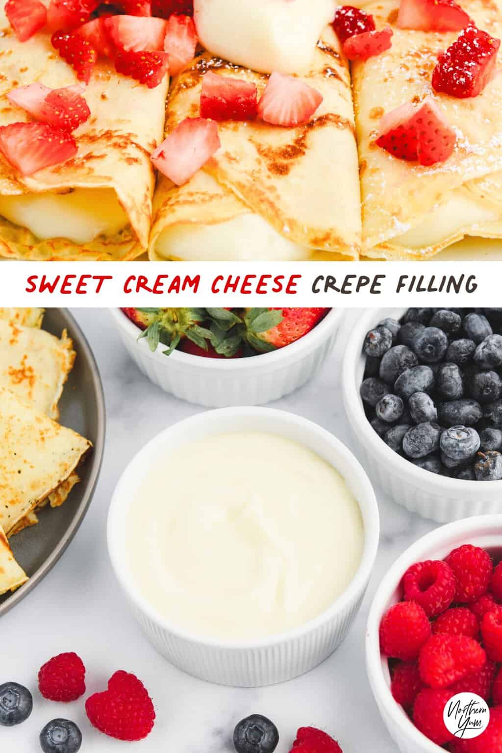 Sweet Cream Cheese Crepe Filling (Must-Have Crepes Topping!)